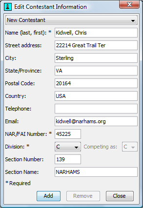ContestManager Screen Shots